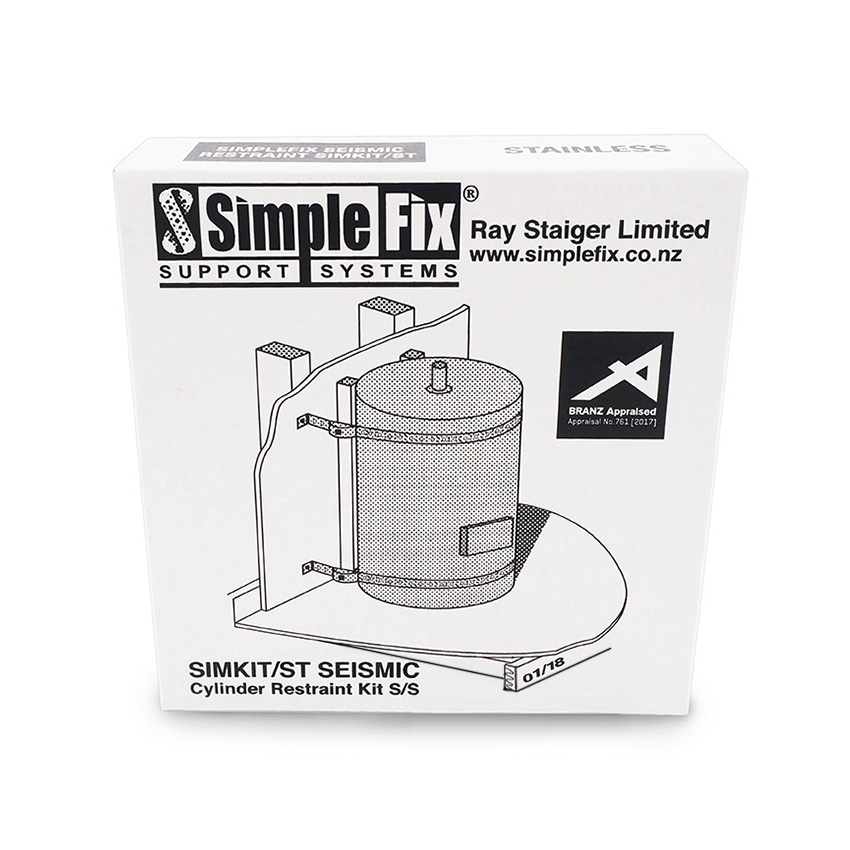 Stainless 2 Strap Seismic Restraint Kit - Simplefix